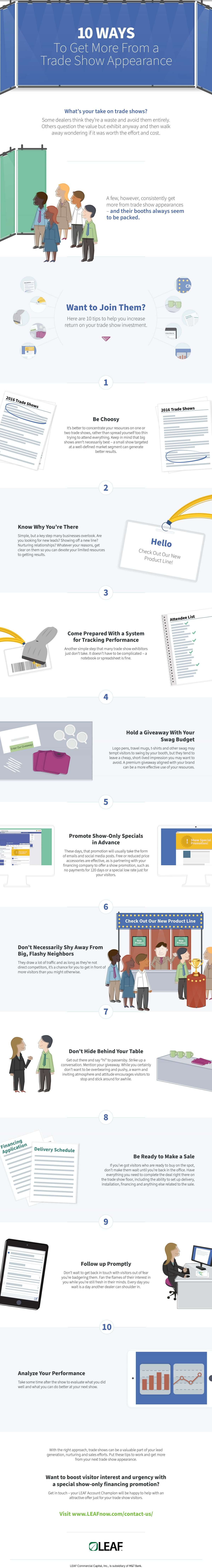 10 Ways to Get More From a Trade Show Appearance